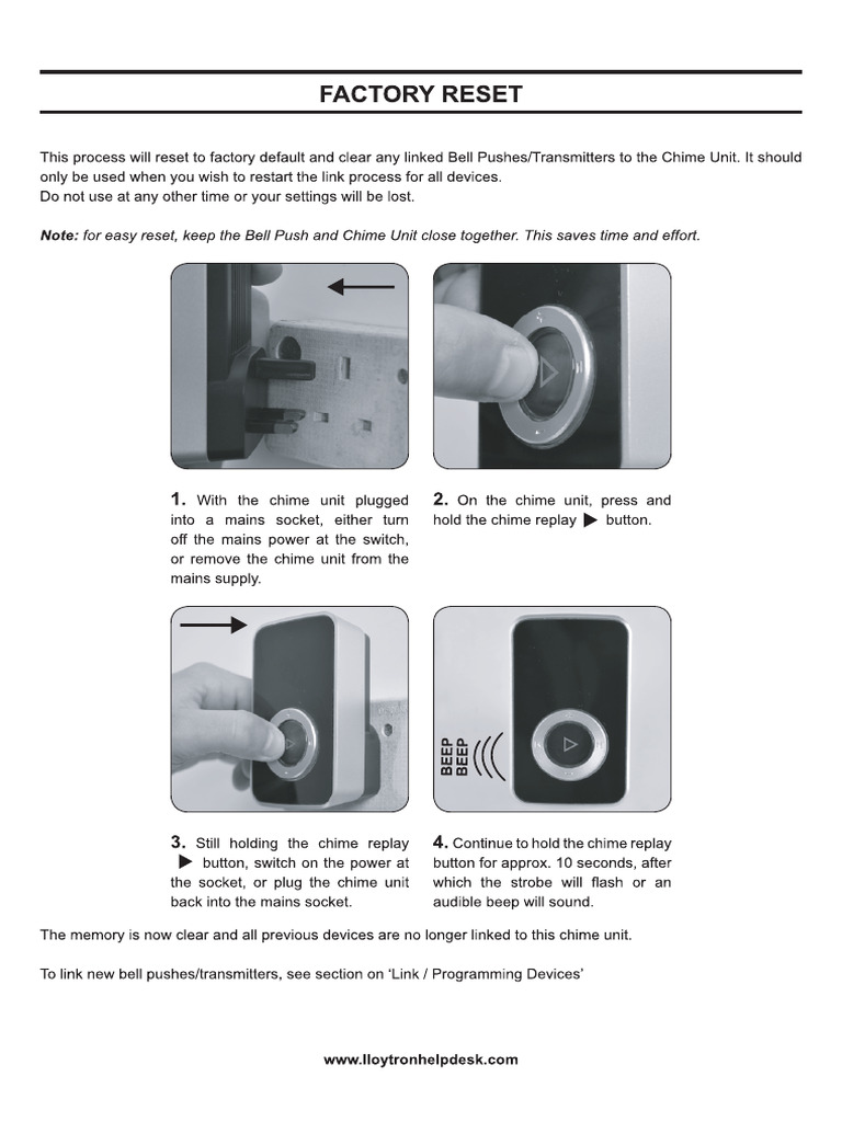 How To Do A Factory Reset | PDF