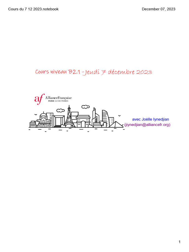 cours du 7 12 2023 | PDF