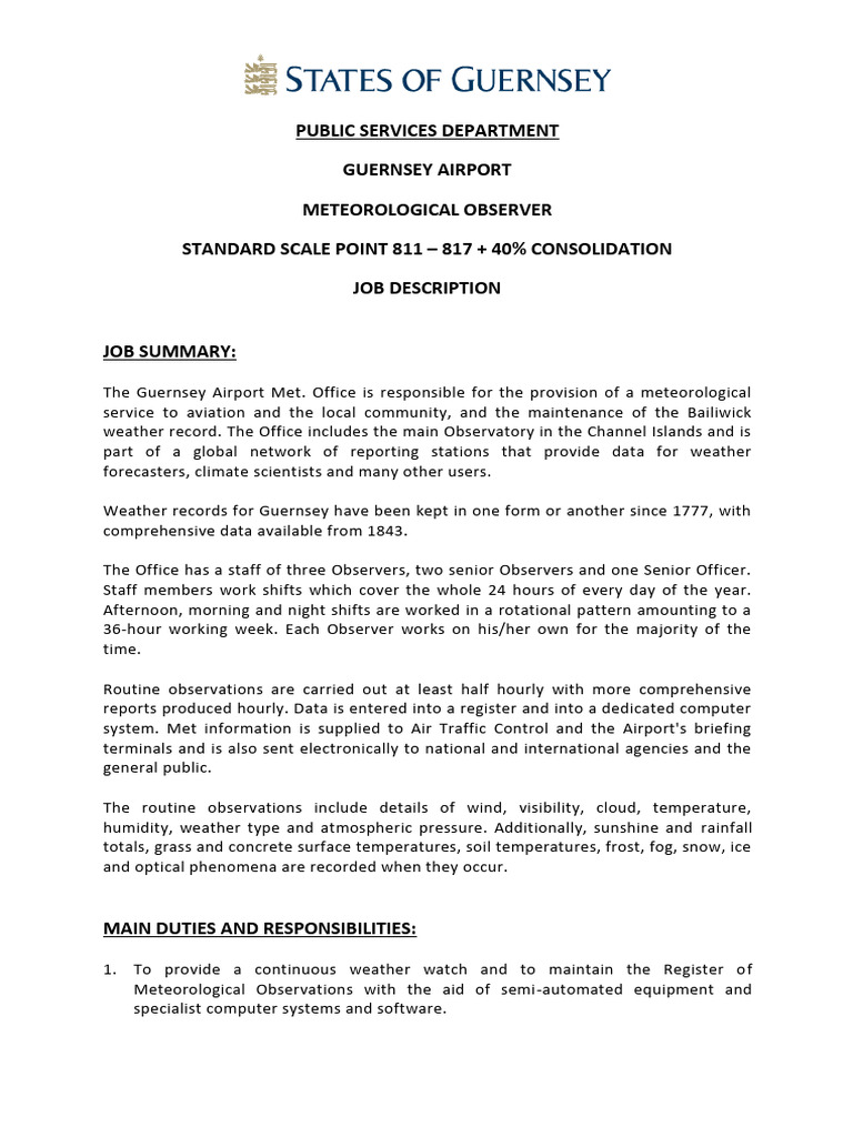 Meteorological Observer | PDF