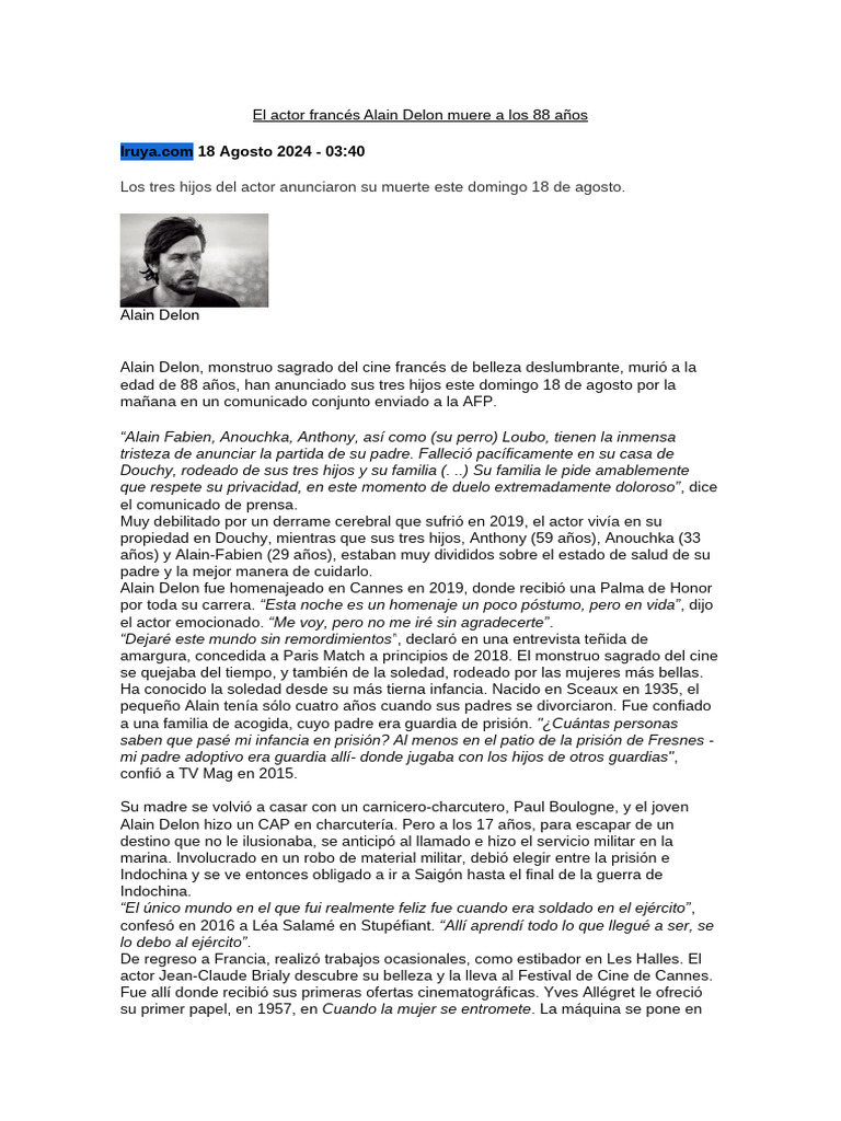 El Actor Francés | PDF