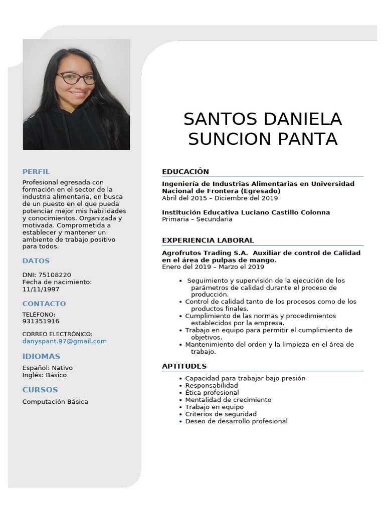 CV Daniela | PDF