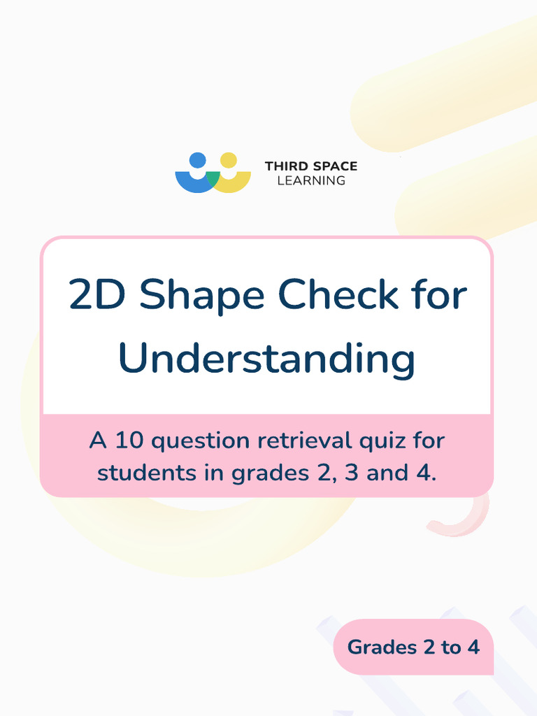 2D Shape Check for Understanding (2) | PDF