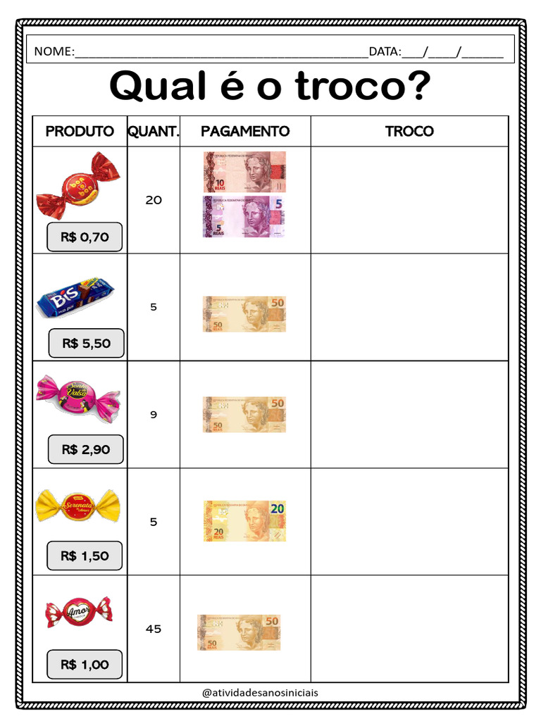 Qual É o Troco | PDF