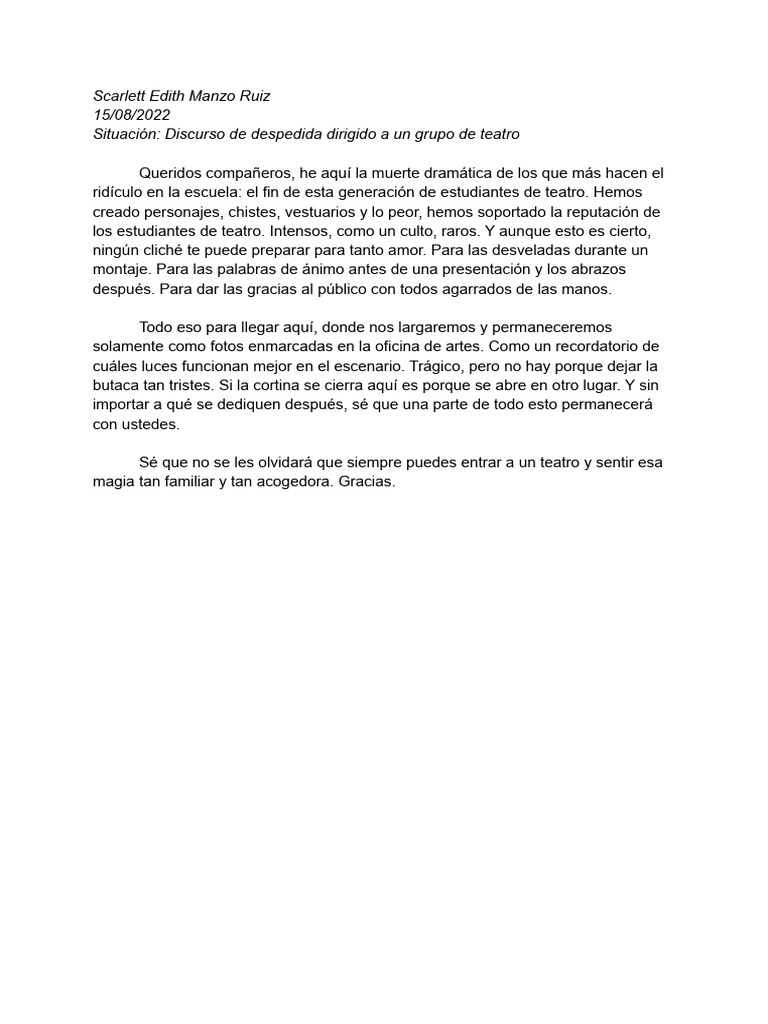 Discurso Emotivo | PDF