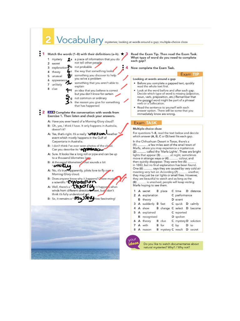 Editado - 1ESO .Vocabulary Practice .U2 | PDF