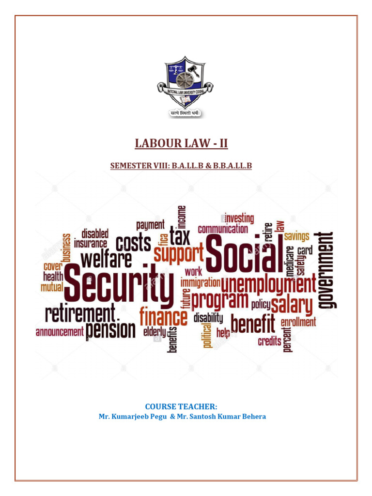 Labour Law II 2024 | PDF