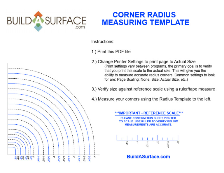Corner Radius Template | PDF