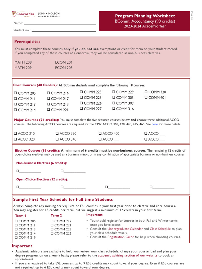 90 Credits BComm Accountancy - 2023 2024 | PDF | Business