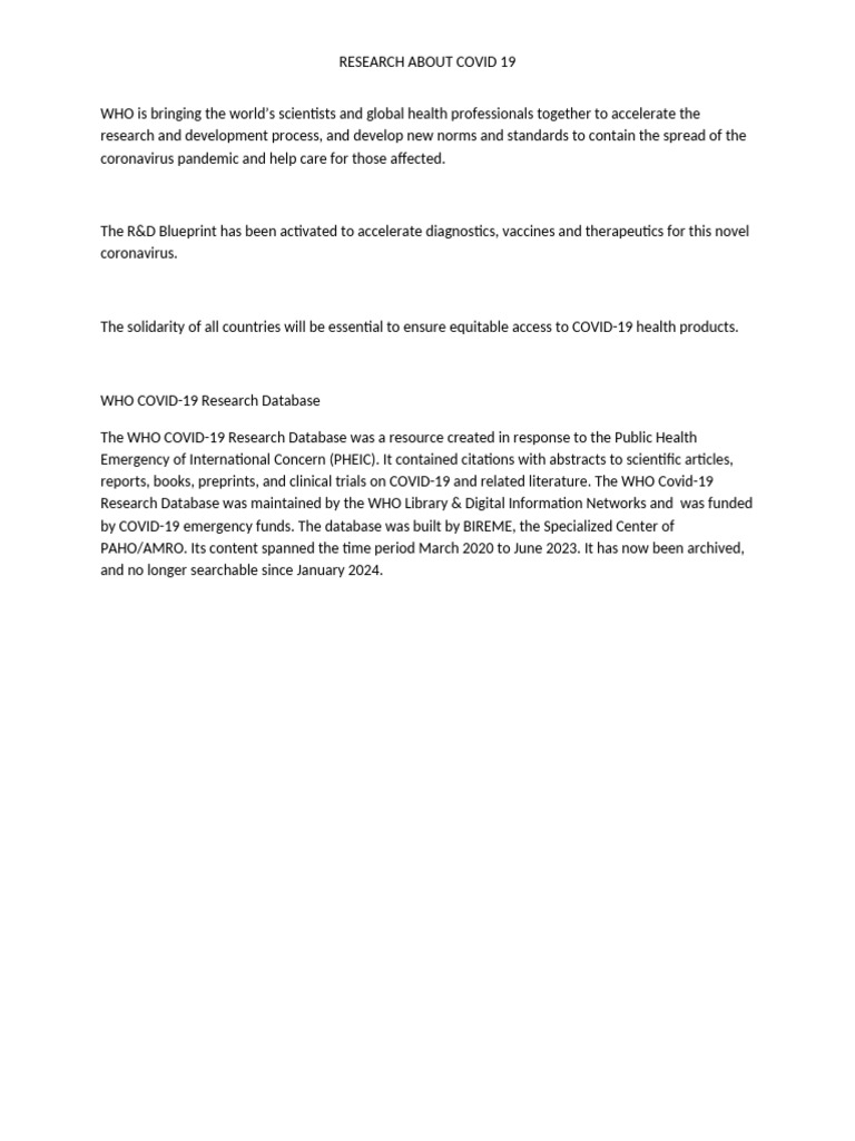 About Covid 19 Pdf