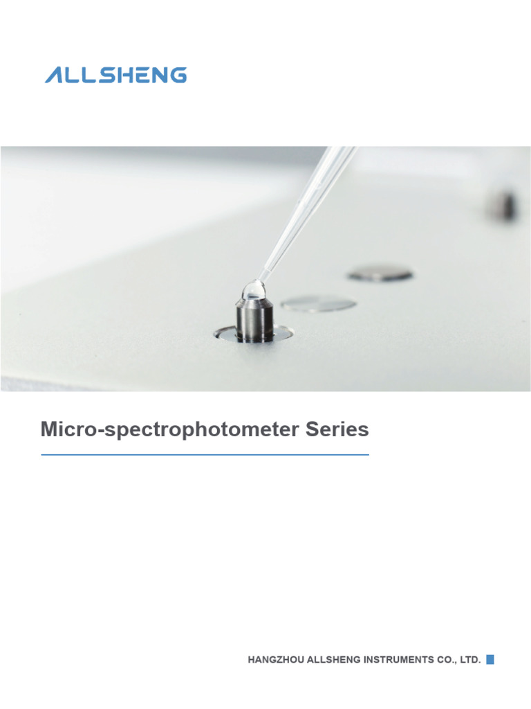 Micro Spectrophotometer | PDF