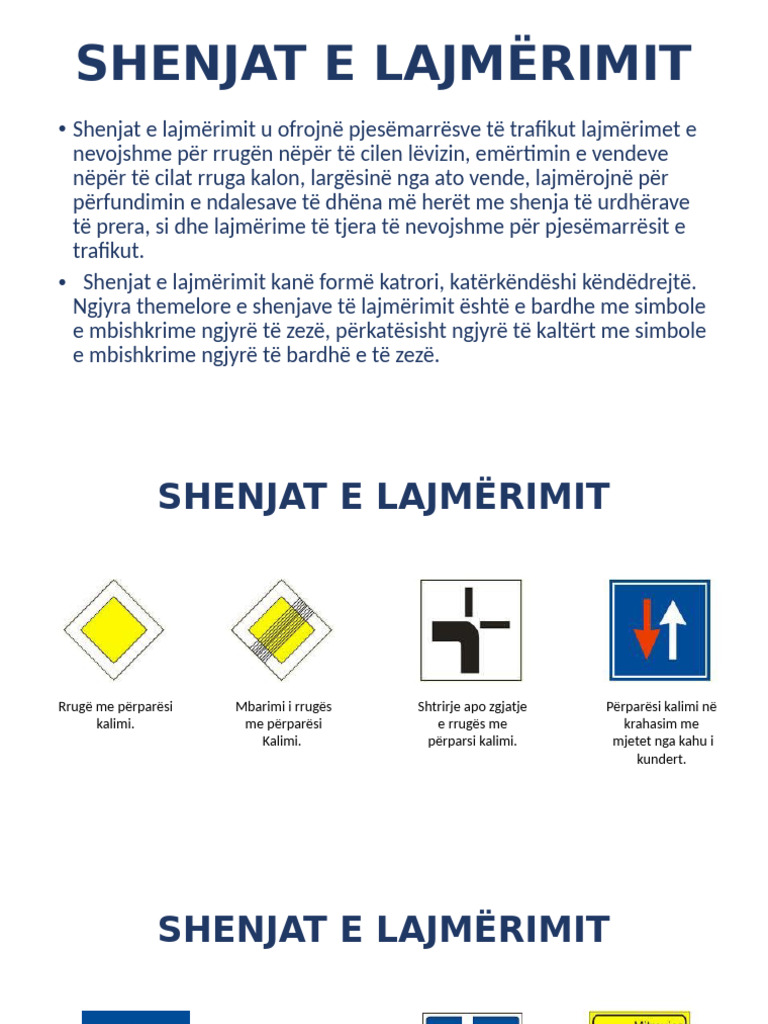 5 Shenjat e Lajmerimit | PDF