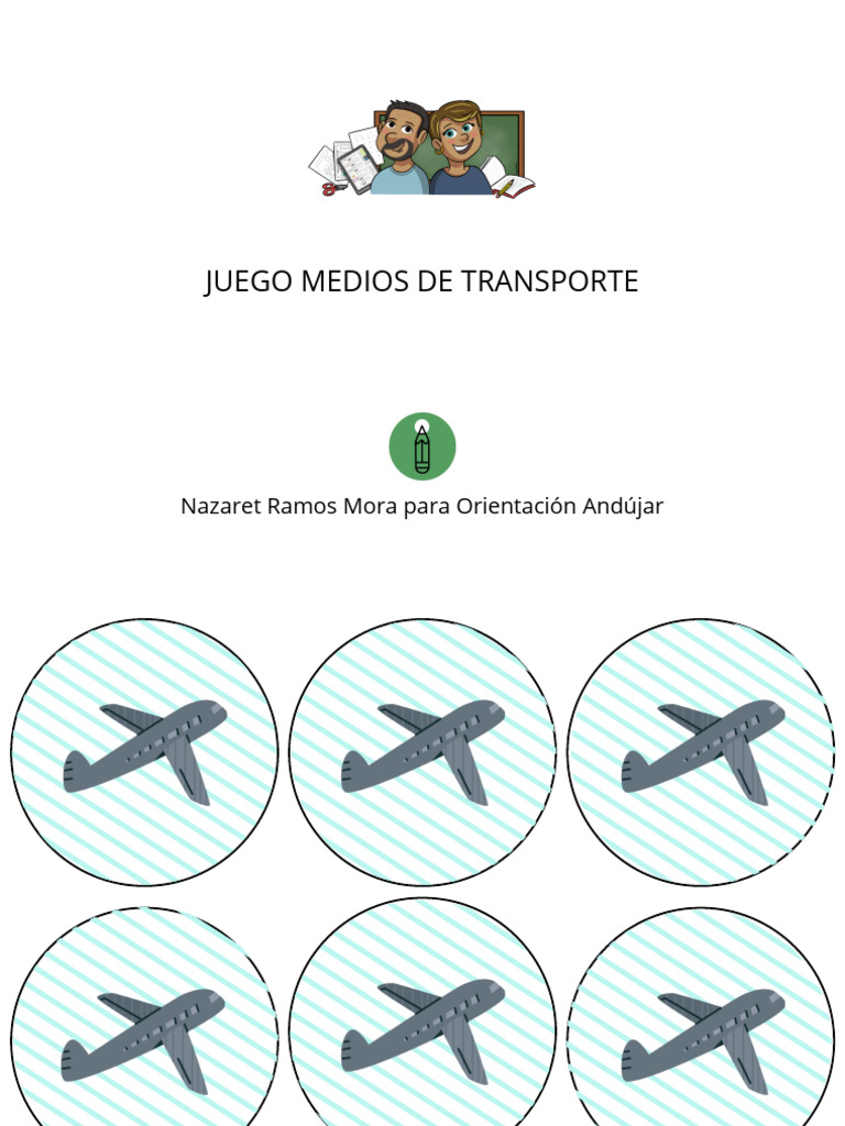 Juego Medios de Transporte 1 | PDF