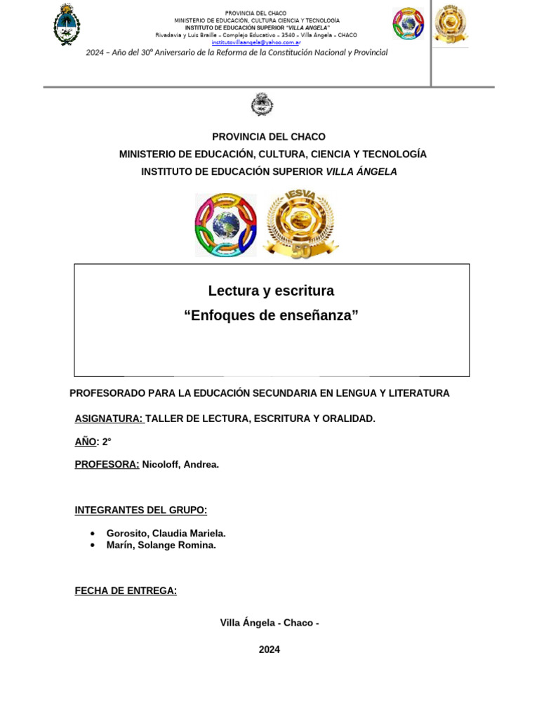 2do Practico Taller. Grupal. 1 | PDF