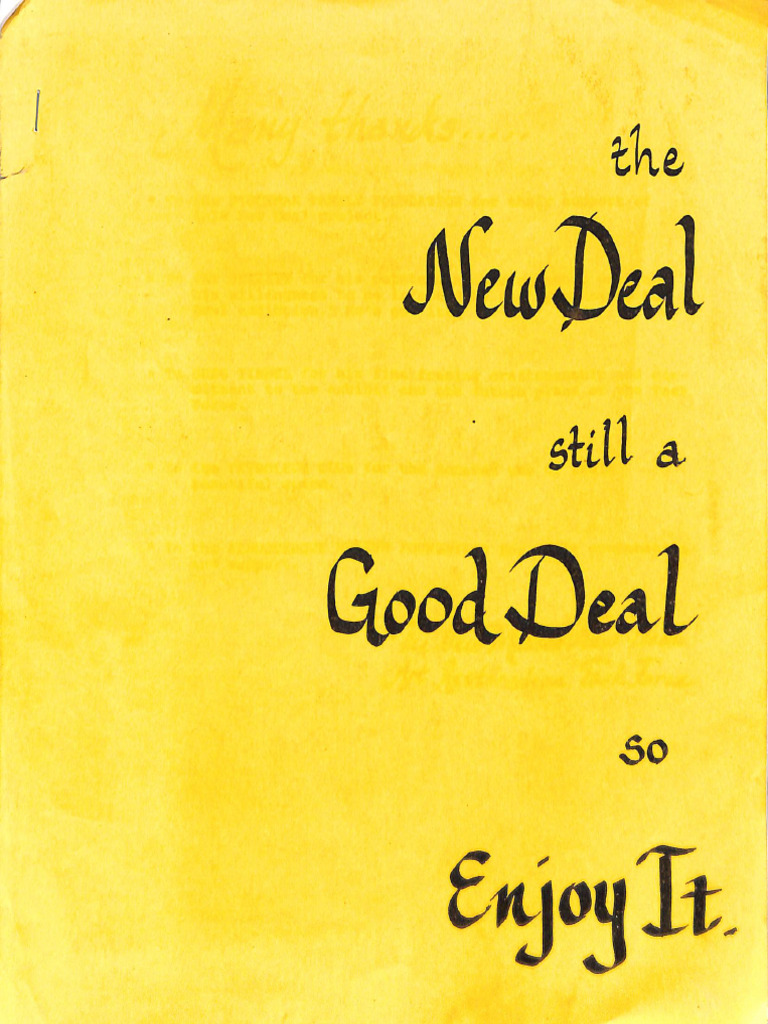 New Deal Museum Notes | PDF