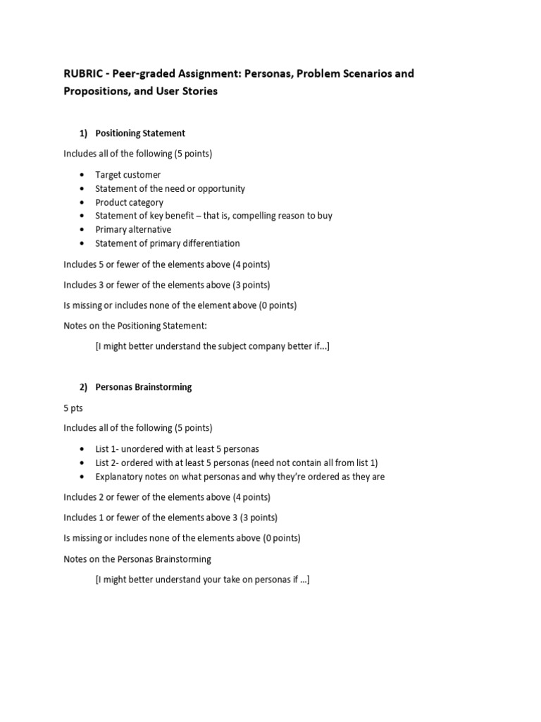 Agile-Meets-Design-Thinking-Rubric | PDF