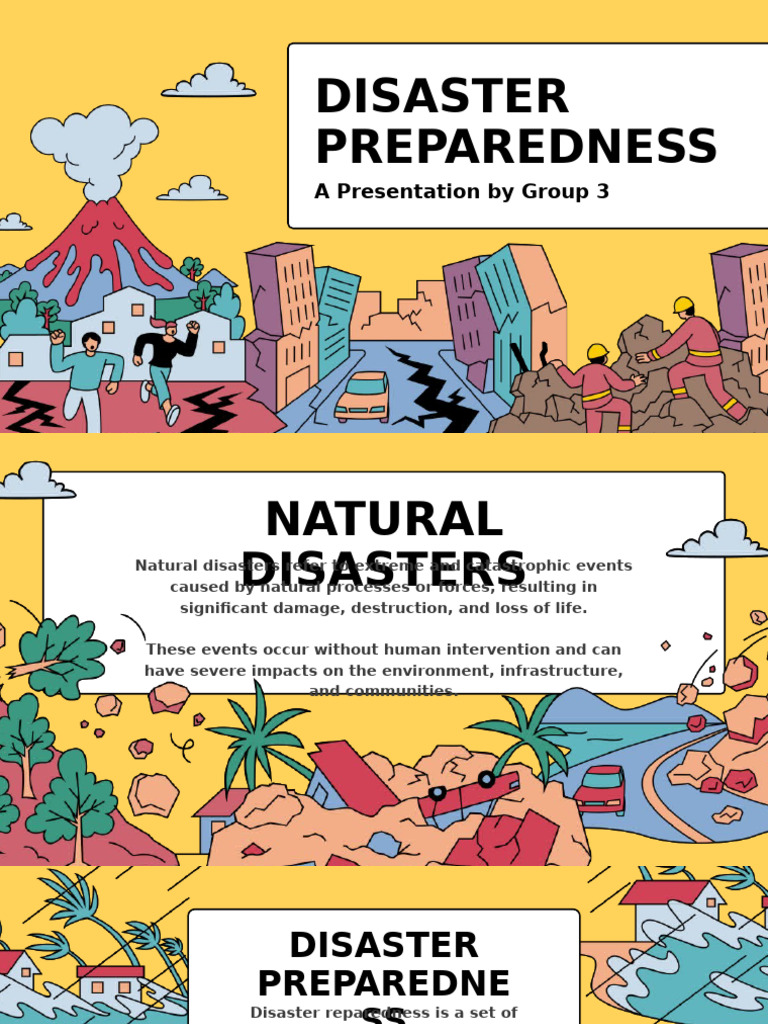 Disaster Preparedness Plan Group 3 | PDF