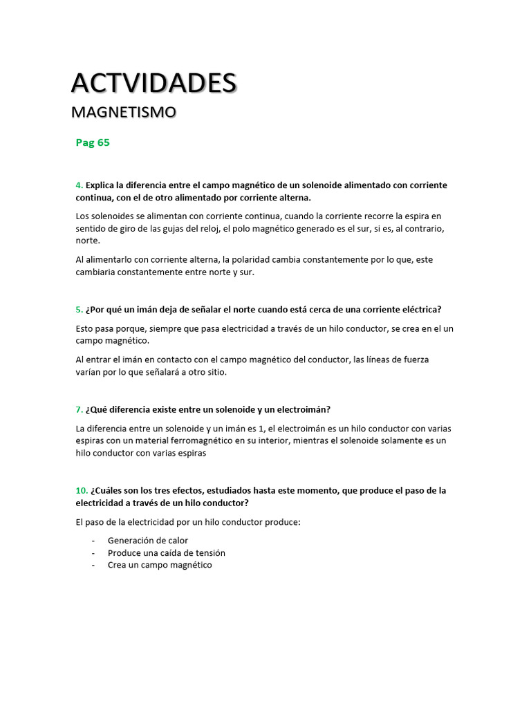 MAGNETISMO Ejs | PDF