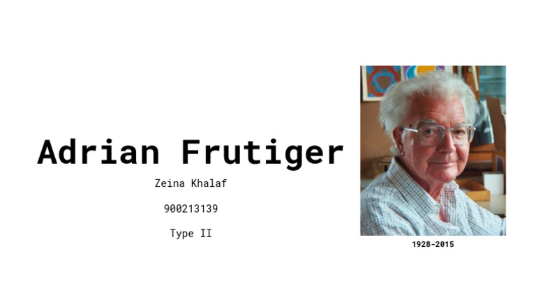 Adrian Frutiger (Dragged) | PDF