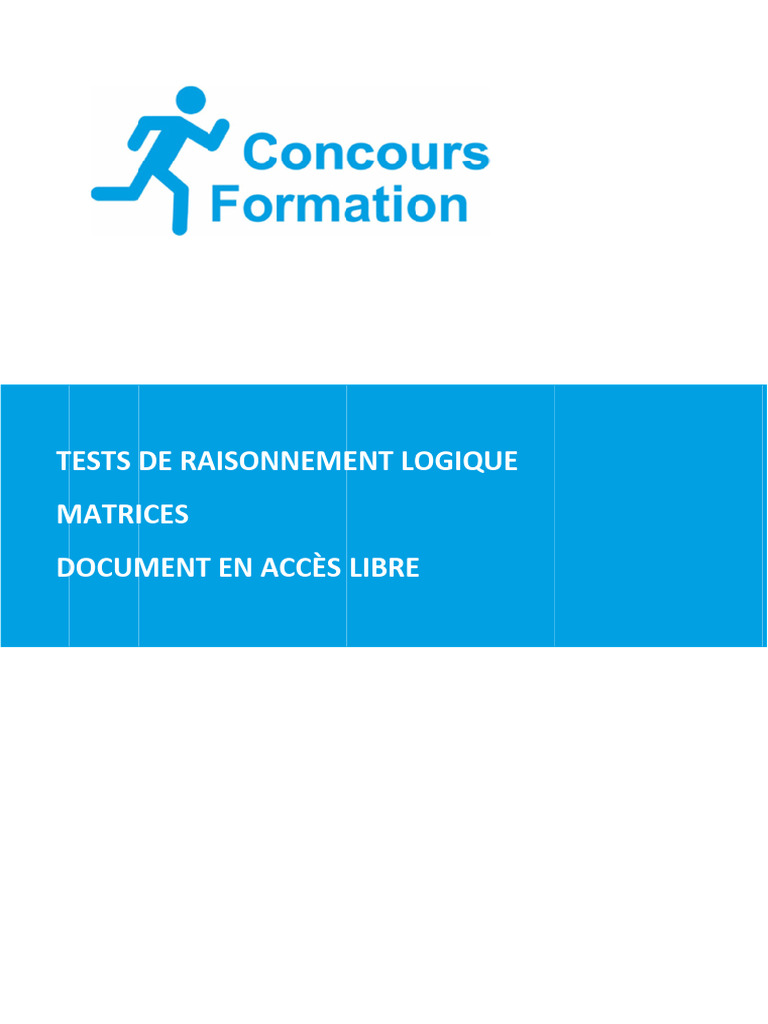 Tests Psychotechniques Matrices Raven | PDF
