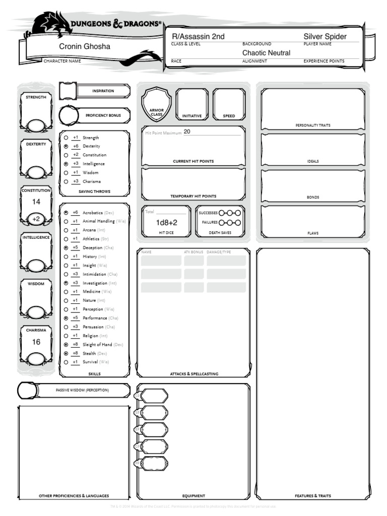 Cronin Ghosha Drow Assassin 2nd | PDF