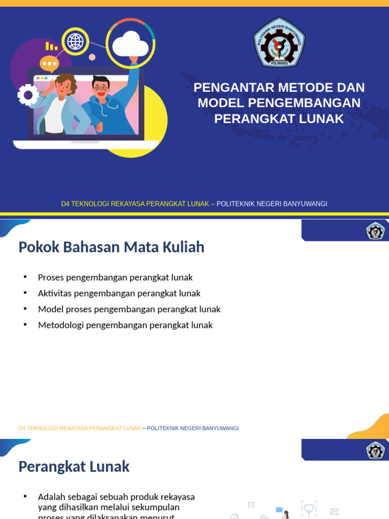 01-02. Pengantar Model Metode Pengembangan Perangkat Lunak | PDF