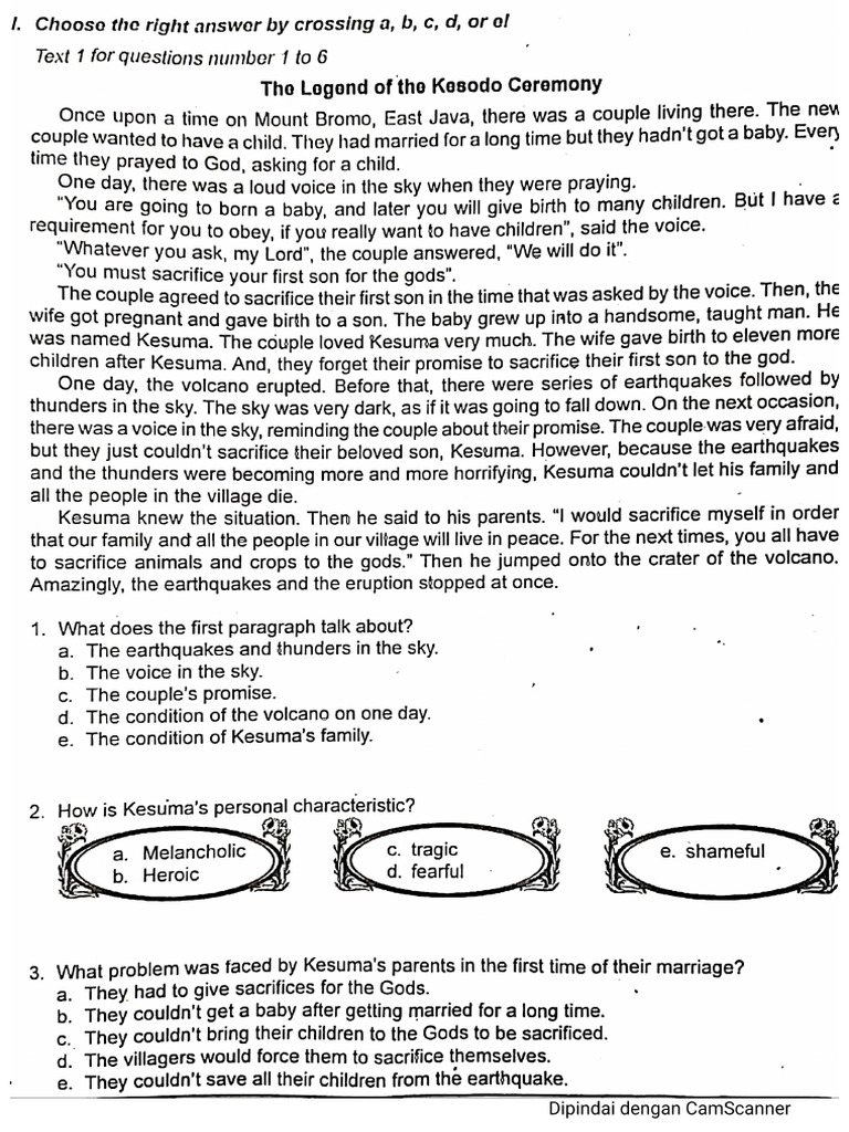Soal Narrative Text | PDF