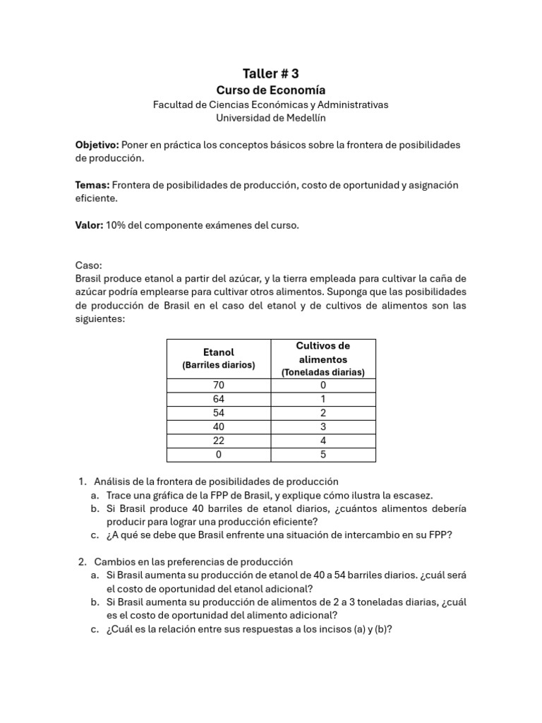 Taller_3 - FPP - Costo_oportunidad_y_Eficiencia | PDF