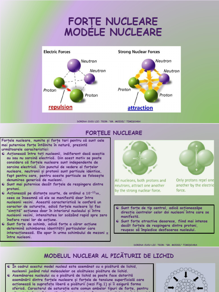 Forte Si Modele Nucleare | PDF
