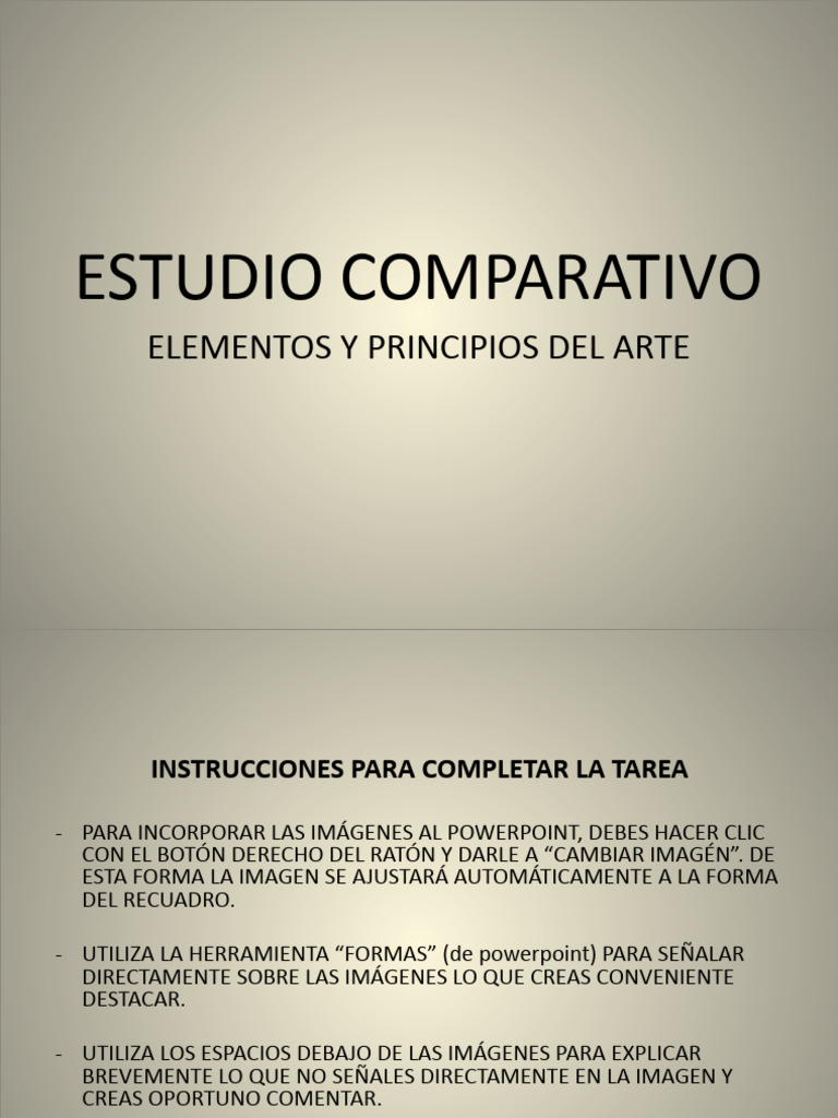 Estudio Comparativo - Elementos y Principios Del Arte | PDF