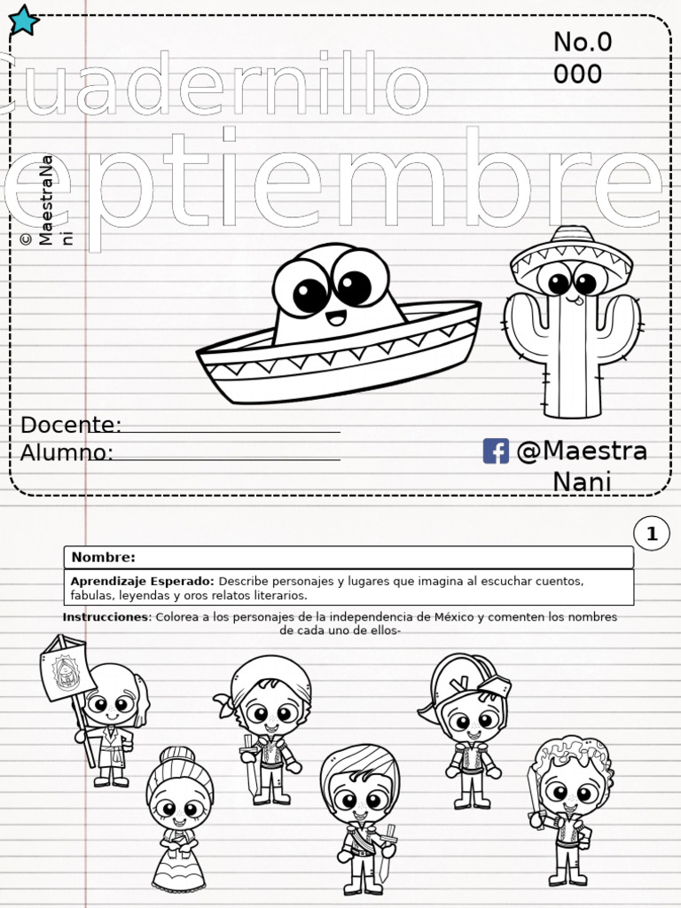 Cuadernillo 1 Septiembre Maestra Nani 2022 | PDF