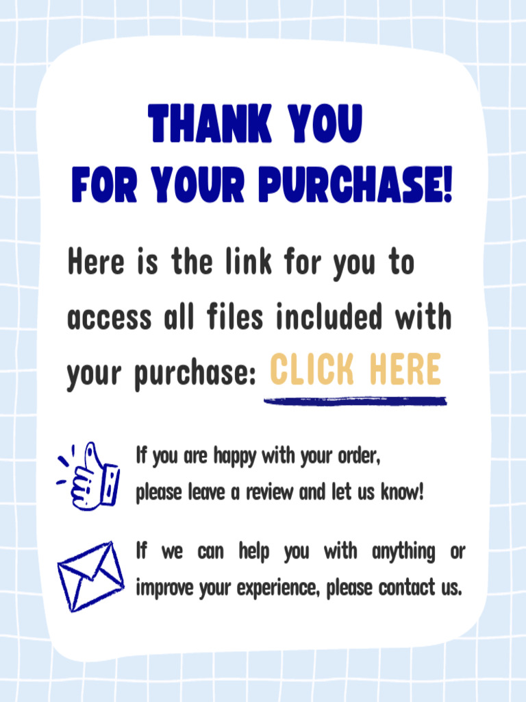 Thank You for Your Purchase | PDF