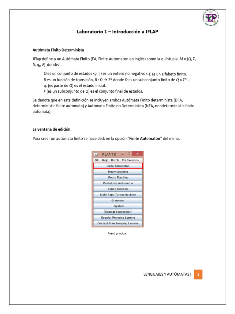 Lab 1 Jflap 1 | PDF