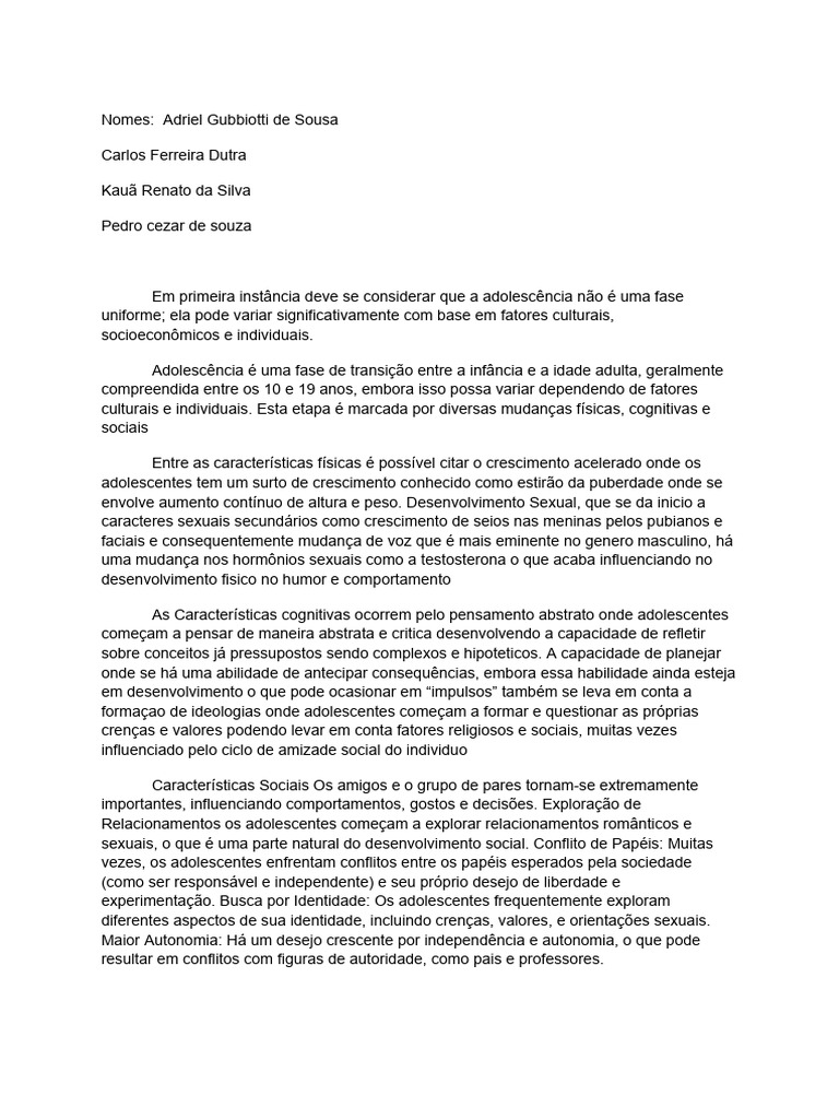 Trabalho Da Ana | PDF