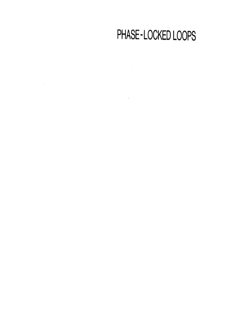 Phase-Locked Loops | PDF