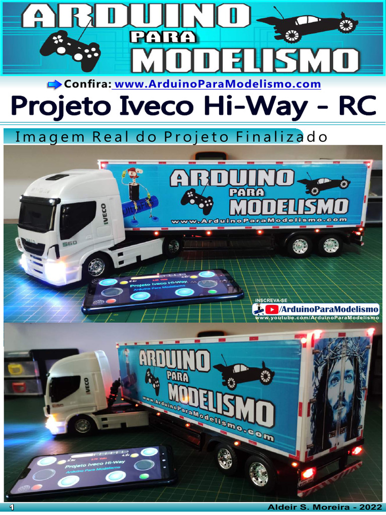 Projeto Iveco Hi-Way RC + Baú - Esquema Elétrico - Arduino para ...