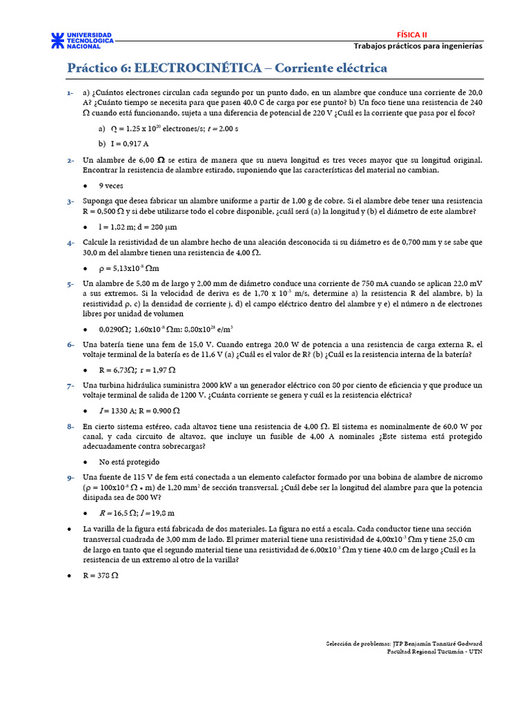 TP6 Electrocinética | PDF