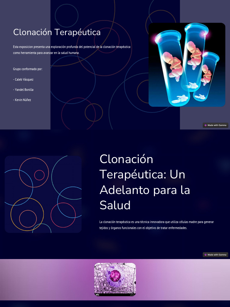 Clonacion-Terapeutica | PDF