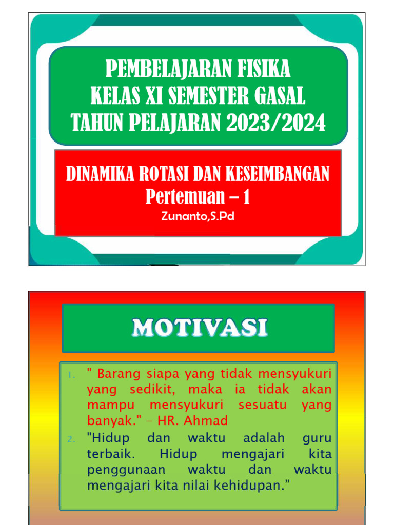 Materi 1 Fis | PDF