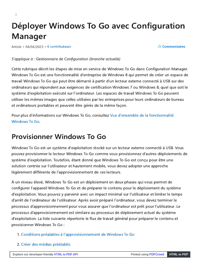 Learn Microsoft Com FR FR Mem Configmgr Osd Deploy Use Deplo | PDF