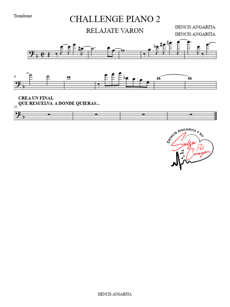 Challenge Piano 2 Trombone | PDF