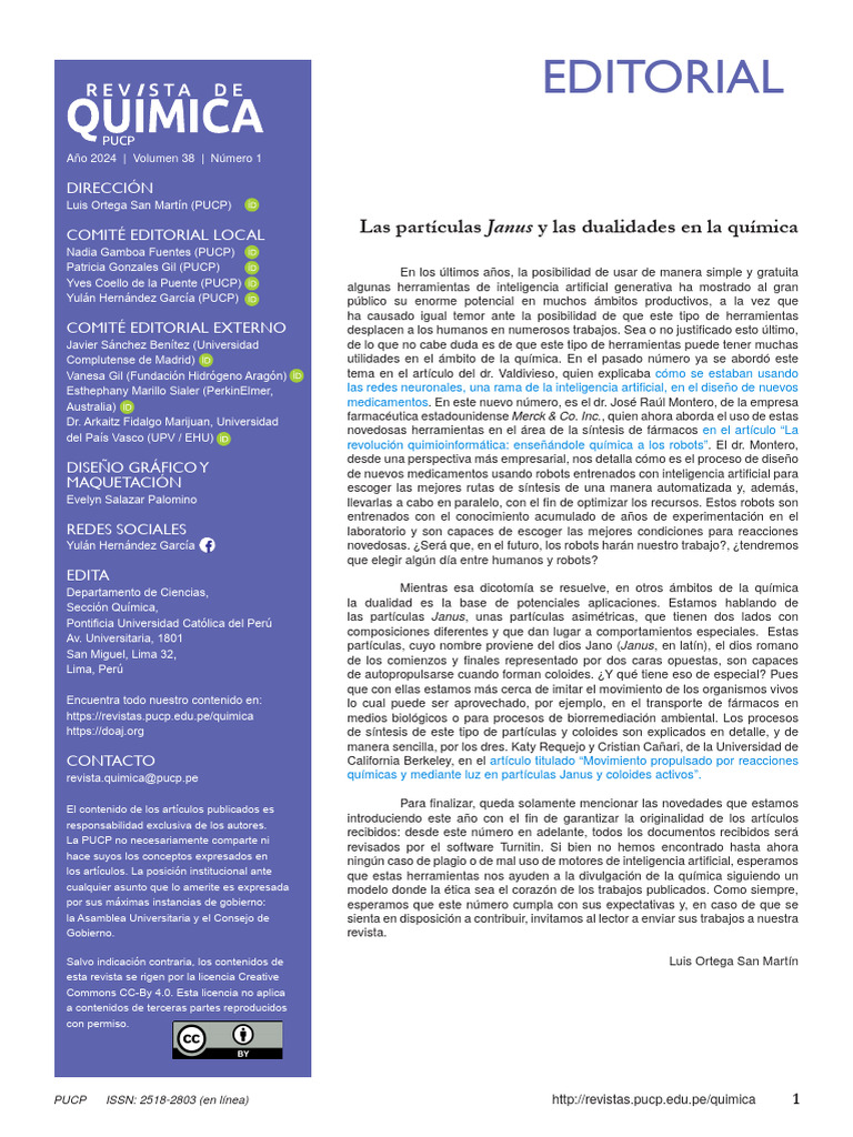 Las Partículas Janus y Las Dualidades en La Química | PDF | Licencia ...