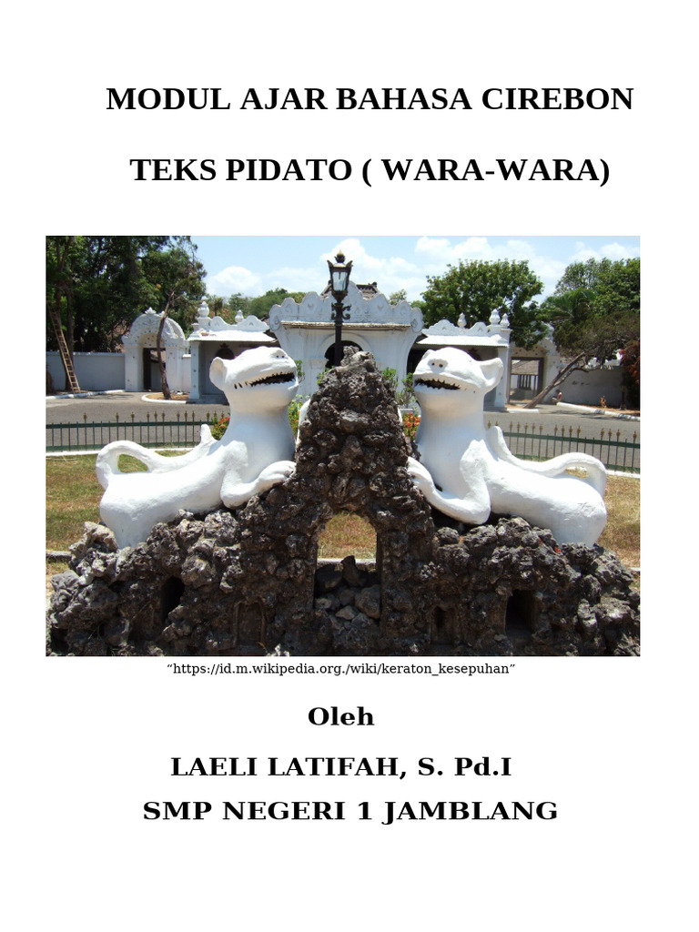 Modul Teks Pidato Wara Wara | PDF