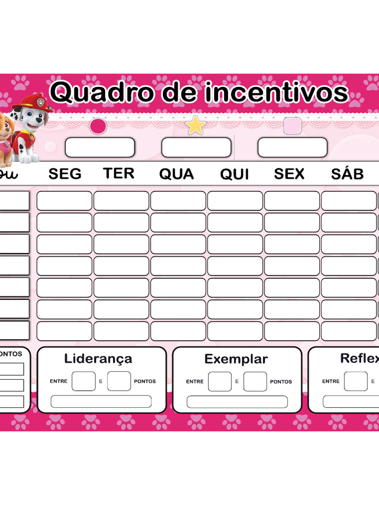 QUADRO DE INCENTIVOS PDF | PDF