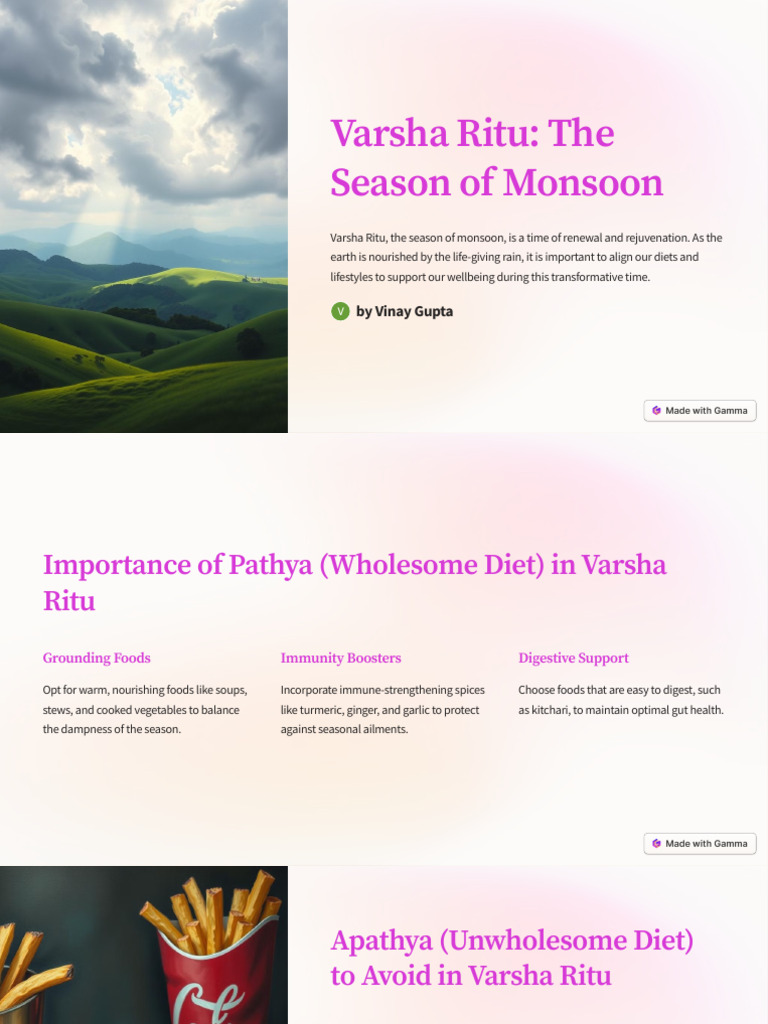 Varsha Ritu The Season of Monsoon | PDF