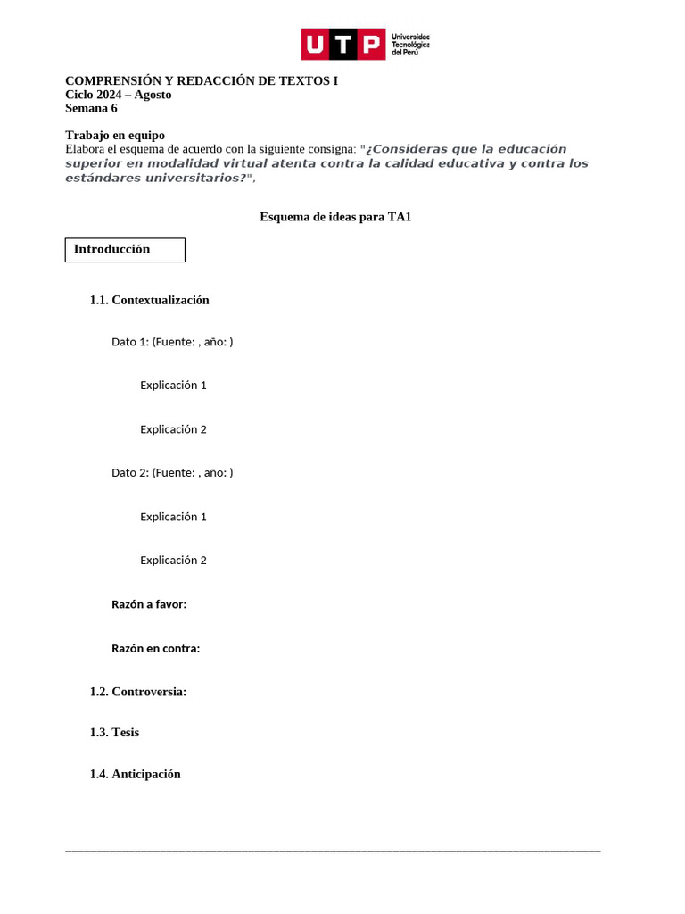 Esquema para PC1 | PDF | Arte | Informática