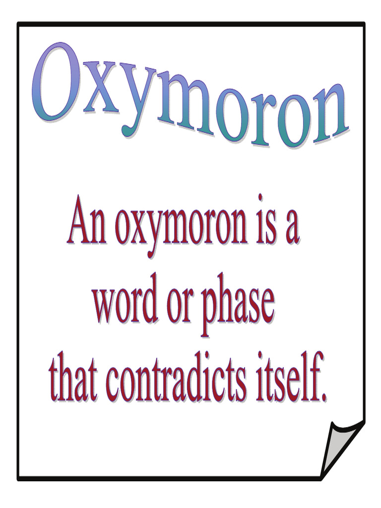 Oxymoron - A4 Display Posters | PDF