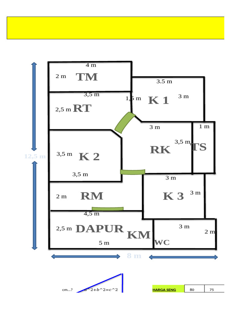Denah RMH Revisi Fixx | PDF