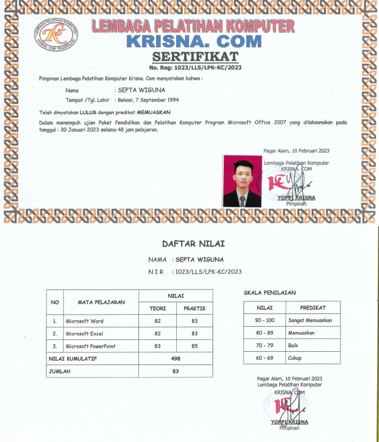 Scan Sertifikat Komputer Septa Pdf