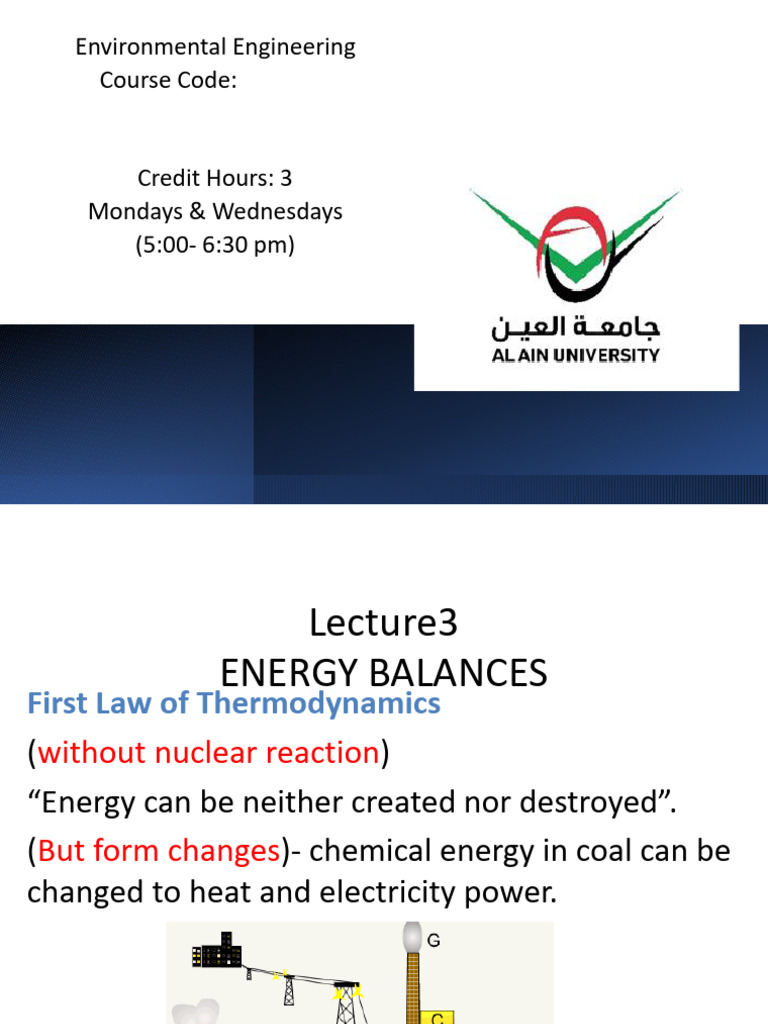 Env - Eng Lect 3-Spring 2023 | PDF | Heat | Technology & Engineering