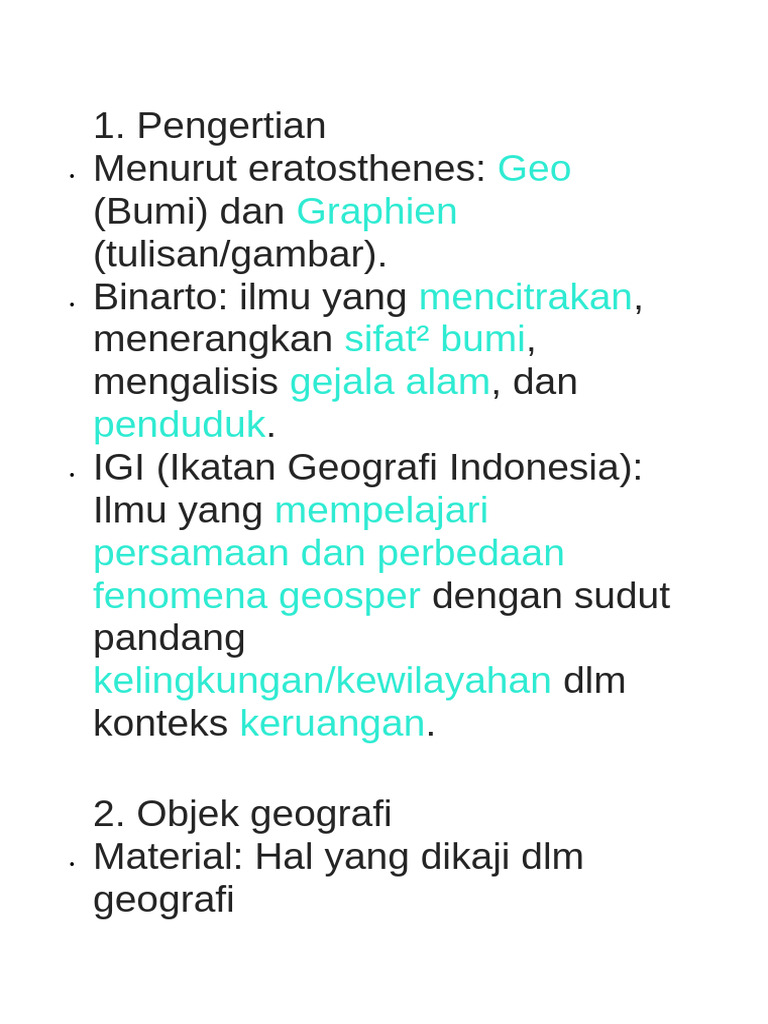 Geografi #1 | PDF